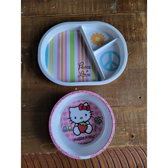 Circo | Other | Lot Of 2 Circo Melamine Baby Toddler Divided Dish Plate ...